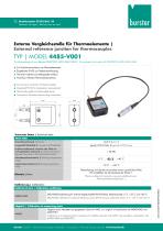 External reference junction for thermocouples - burster ...