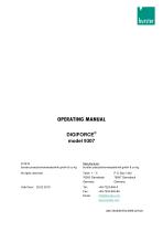 Universal process controller - DIGIFORCE® 9307 - burster ...