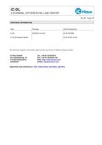 iC-DL 3-Channel Differential Line Driver - iC-Haus - PDF Catalogs ...