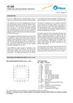 iC-GE PWM Relay/Solenoid Driver for a Wide Operating Voltage Range (1 A ...