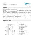 iC-HD7 Quad Differential Line Driver, Pin-Compatible with xx7272 and 26LS31 - iC-Haus - PDF ...