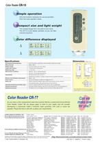 Color Readers CR-10 / CR-11 / CR-13 - Konica Minolta Sensing - PDF ...