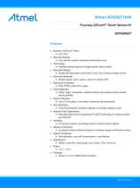 AT42QT1040 4-channel QTouch® Sensor IC - Atmel - PDF Catalogs | Technical Documentation | Brochure