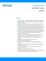 ATA5823/ATA5824 UHF Transceiver for ASK and FSK Systems, Full Duplex - Atmel - PDF Catalogs ...
