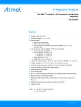 ATA663254/ATA663231 4th generation LIN Bus Transceiver with Integrated Voltage Regulator 5.0V/3 ...