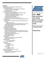 tinyAVR ATtiny24/44/84 Preliminary - Atmel - PDF Catalogs | Technical ...