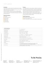 TTP 4000 Data Sheet - Schleuniger - PDF Catalogs | Technical Documentation | Brochure