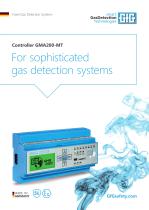 LCD display gas detection control unit - GMA200-MT16 - GfG ...