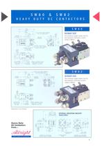 Heavy Duty DC Contactors for Power Distribution Centres SW80, SW82 ...