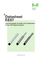 EE07 Datasheet - E+E ELEKTRONIK - PDF Catalogs | Technical Documentation | Brochure