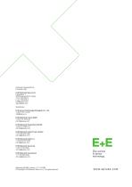 EE260 Datasheet - E+E ELEKTRONIK - PDF Catalogs | Technical Documentation | Brochure