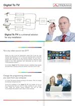 Digital To TV (DTTV) DVB-T TV distribution headend - PROMAX ELECTRONICA ...
