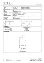 data sheet 18.605 G - BD|SENSORS GmbH - PDF Catalogs | Technical Documentation | Brochure