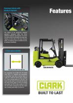 Compact forklift with LPG drive CGC40-70 - CLARK Material Handling ...