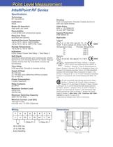 RF Admittance Level Measurement RXL Series, IntelliPoint - AMETEK ...