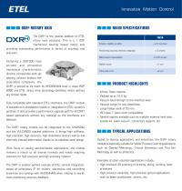 DXRH rotary axis flyer - ETEL S.A. - PDF Catalogs | Technical Documentation | Brochure