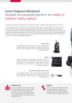 Pegasus Backpack BRO - Leica Geosystems - PDF Catalogs | Technical Documentation | Brochure