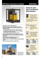 EVOP-SERIES SYNCHRONOUS LIFTING SYSTEM - ENERPAC - PDF Catalogs | Technical Documentation | Brochure