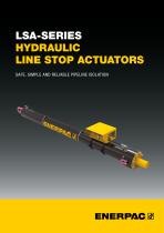 LSA-SERIES HYDRAULIC LINE STOP ACTUATORS - ENERPAC - PDF Catalogs ...