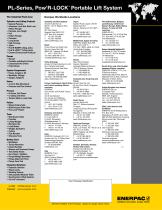 PL-Series Pow'R-LOCK Self-Locking Portable Lift System 2014 - ENERPAC ...