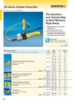 SC-Series, Cylinder-Pump Sets - ENERPAC - PDF Catalogs | Technical Documentation | Brochure