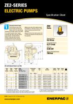 ZE2-SERIES ELECTRIC PUMPS - ENERPAC - PDF Catalogs | Technical ...
