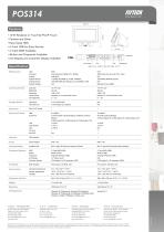 POS314 - Flytech Corporation - PDF Catalogs | Technical Documentation | Brochure