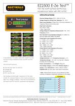 RCD testing device - EZ2500 - Martindale Electric - earth loop ...