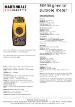 Multimeter:Martindale MM3 - Martindale Electric - PDF Catalogs ...