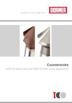 Countersinks - Dormer Pramet - PDF Catalogs | Technical Documentation | Brochure