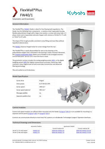 PRODUCTS OVERVIEW BROCHURE - Kubota Brabender Technologie GmbH - PDF ...