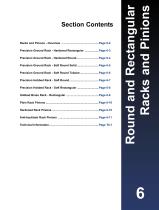 Racks and Pinions, Round and Rectangular - Reliance Precision Limited ...