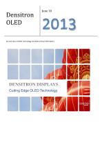 DENSITRON DISPLAYS Cutting Edge OLED Technology. - Densitron ...