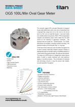 Oval gear flow meter - OG5 series - Titan Enterprises - volume / for ...