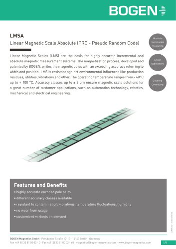 RMSN - BOGEN Magnetics GmbH - PDF Catalogs | Technical Documentation ...