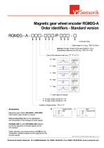 Magnetic gear wheel encoder RGM2G-A with anlog output signals - VS ...