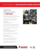 MANUFACTURING - RAD Torque Systems - PDF Catalogs | Technical Documentation | Brochure