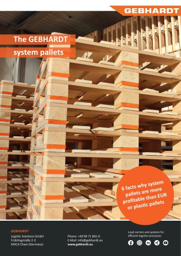 All GEBHARDT Logistic Solutions GmbH catalogs and technical brochures