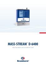 MASS-STREAM D-6400 - Bronkhorst - PDF Catalogs | Technical Documentation | Brochure