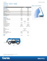 Diesel engine telehandler - GTH™-636 - Genie - compact / 4-wheel drive ...