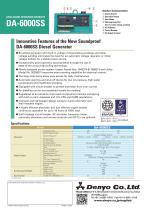 DA-6000SS - Denyo - PDF Catalogs | Technical Documentation | Brochure