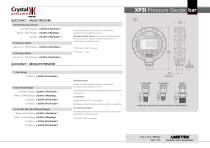 XP3i Digital Pressure Gauge Datasheet psi - Ametek Calibration - PDF ...