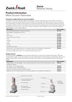 Mflow Extrusion Plastometers - ZwickRoell GmbH & Co. KG - PDF Catalogs ...