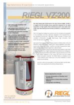 3D scanner - VZ-200 - RIEGL LMS - measurement / laser / LIDAR