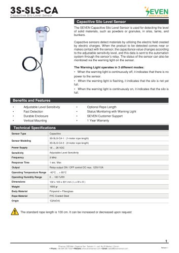 Relative Humidity, Ambient Temperature and Pressure Sensor (3S-RH&AT&PS) - SEVEN Sensor ...