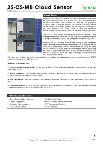 All SEVEN Sensor Solutions catalogs and technical brochures