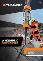 Hydraulic rock splitter - HRB-1000 - Yamamoto Rock Splitter International