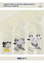 Cable trolleys for I-beam track for flat cables - UNILIFT - PDF ...