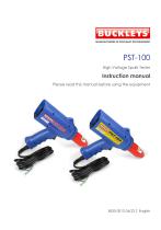 User Manual: PST100 AC spark tester - Buckleys (UVRAL) Limited - PDF ...