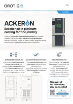 Vacuum casting machine - Ackeron - Orotig S.p.A. - overpressure / for ...